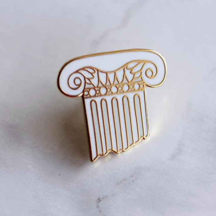Classical Columns Pin Set – Shiny Apple Studio