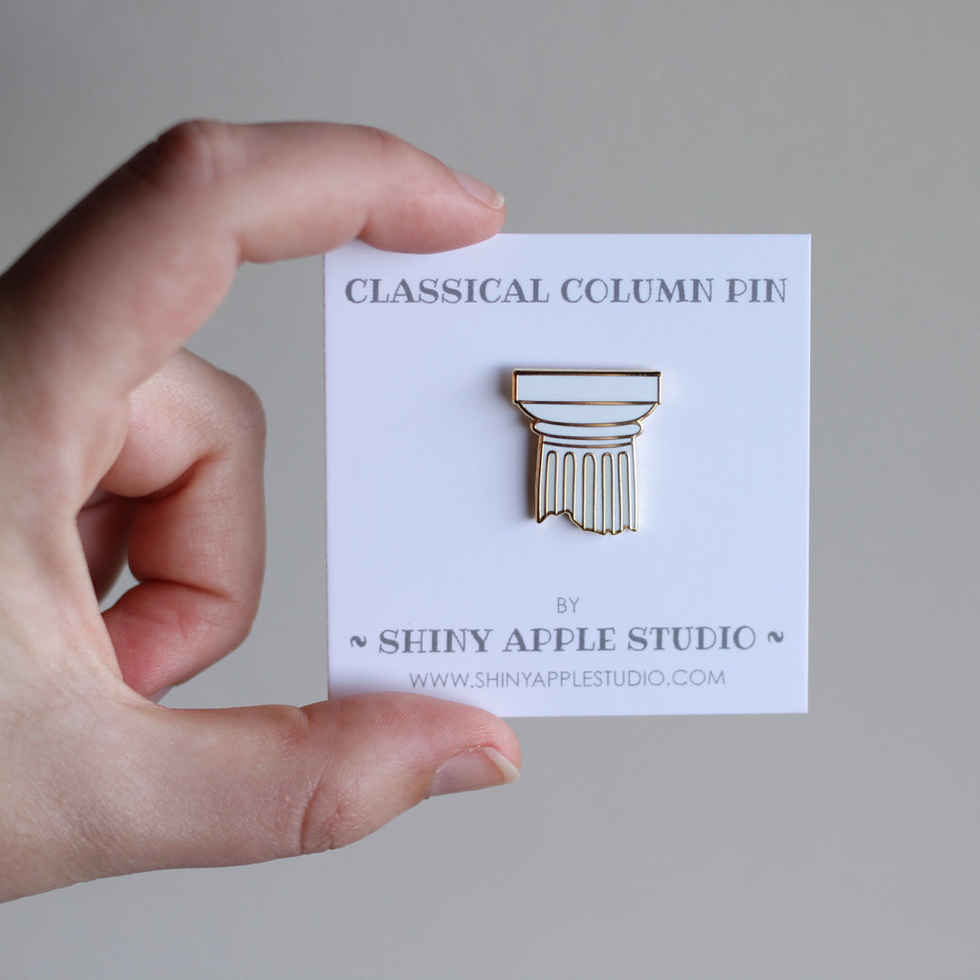 Classical Columns Pin Set – Shiny Apple Studio