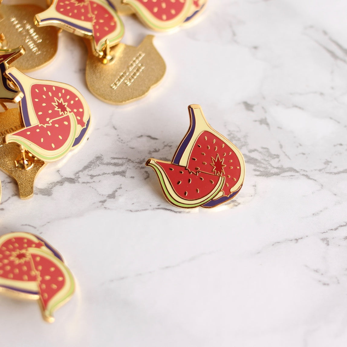 Fig Enamel Pin – Shiny Apple Studio